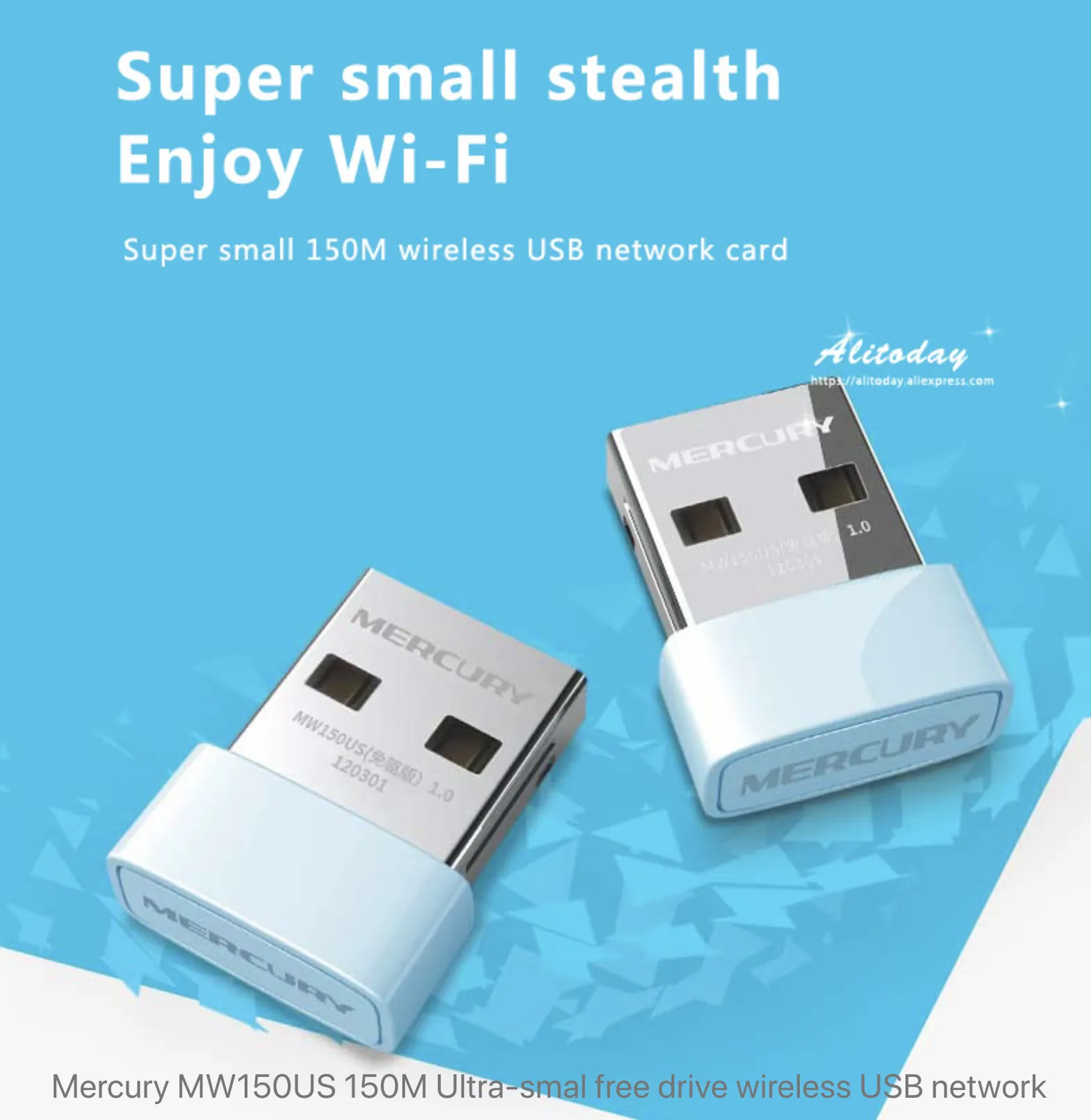 Mercury MW150US 150M Ultra-small free drive wireless USB network card ...