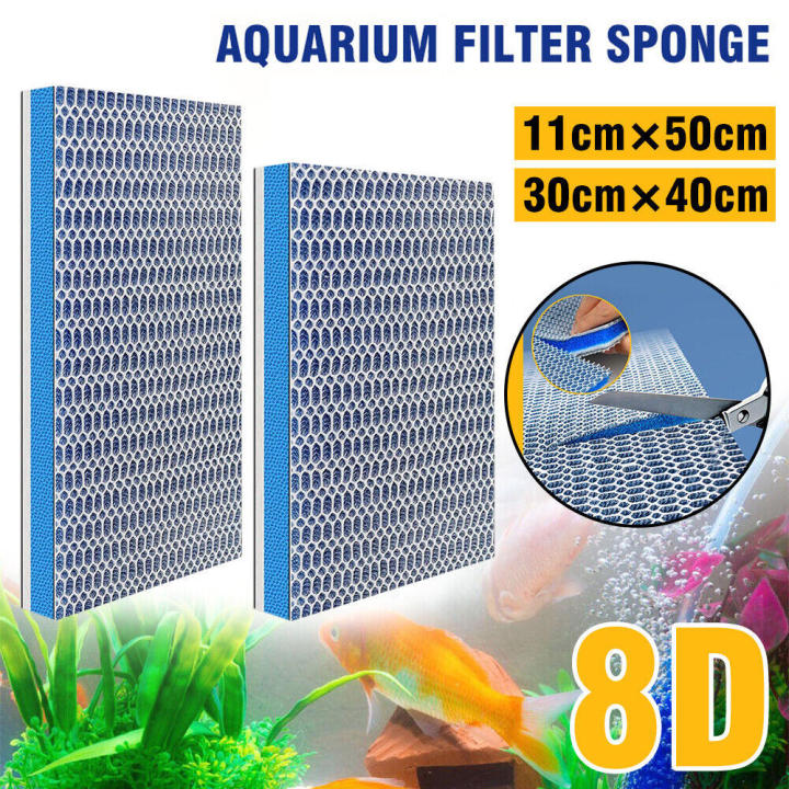 8-layer Aquarium filter High-quality 8D Fish Filter pads Foam Bio Bio ...