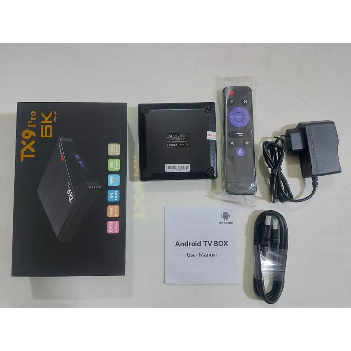 TX9 Pro Android TV Box 8GB RAM play Store Wifi | Daraz.com.bd