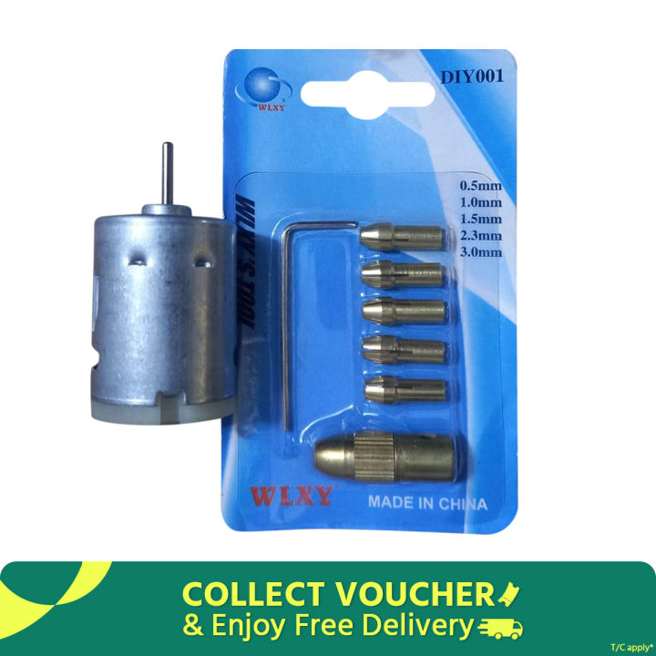 DC 12V Motor With Mini Drill Chucks Set 5 In 1 Electric Motor 2.35mm ...