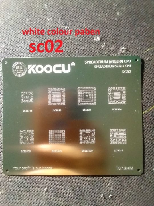Koocu SC02 T0.12MM Spreadtrum Series CPU BGA IC Reballing Stencil IC ...