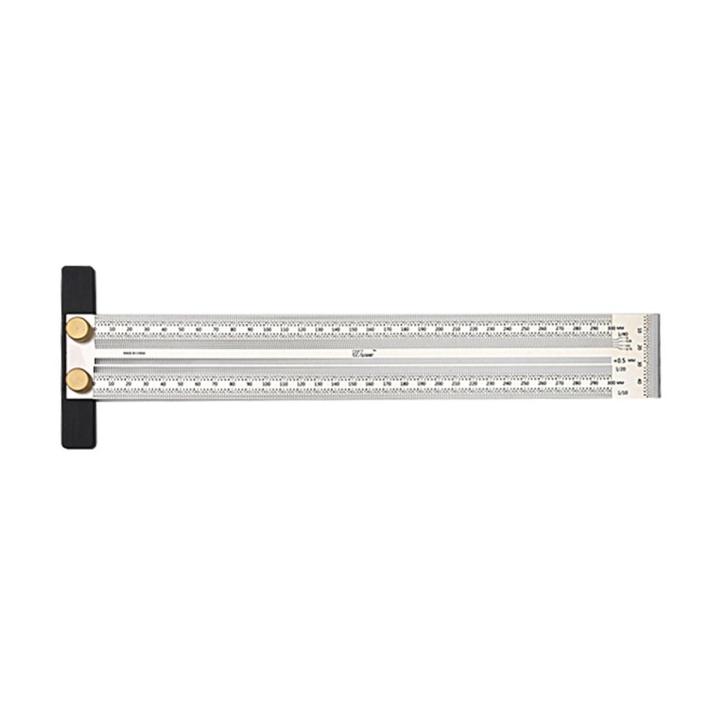 KOGEEK High-precision Scale Ruler T-type Hole Ruler Stainless ...