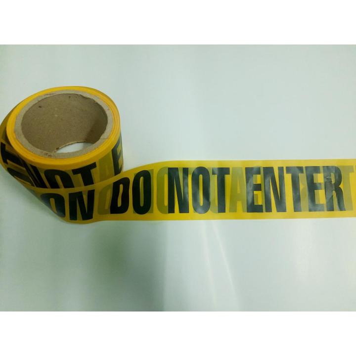 Caution Tape Yellow Sticker Do Not Enter Sign For Safety Barrier ...
