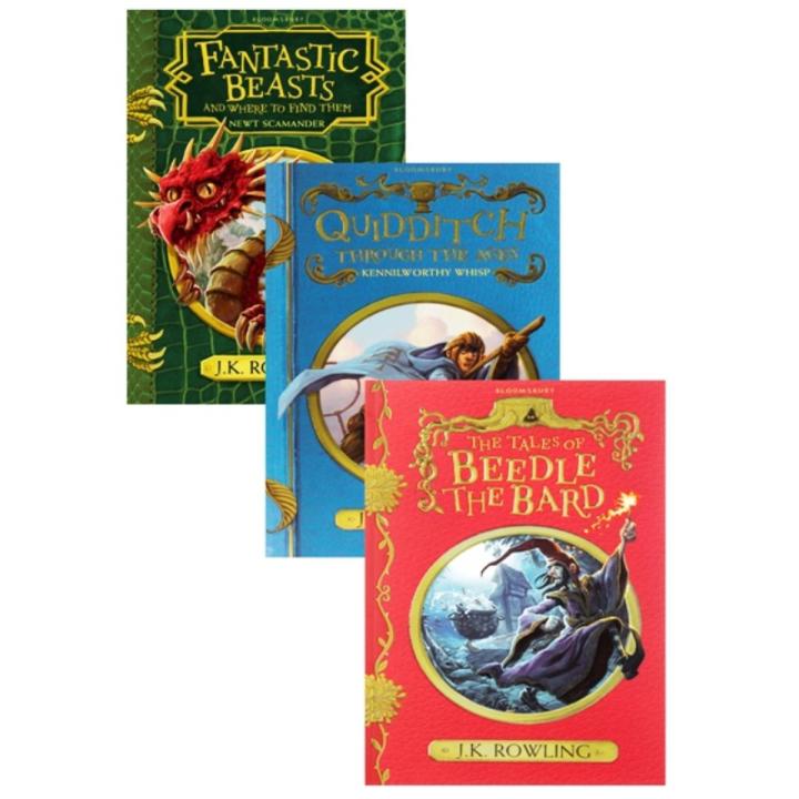 The Hogwarts Library Three Books Set by J.K. Rowling | Daraz.com.bd