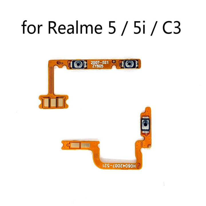 OPPO Realme 5 5i C3 Power on / off Switch Button Side Volume Up Down Buttons Flex Cable ...