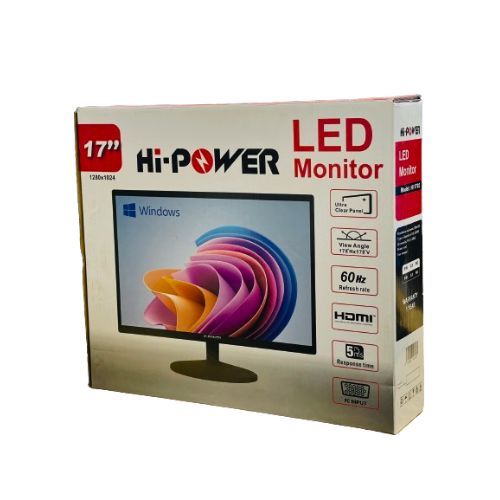 17 Inch Square LED Monitor With 1Year Warranty Port. Hi-Power Monitor ...