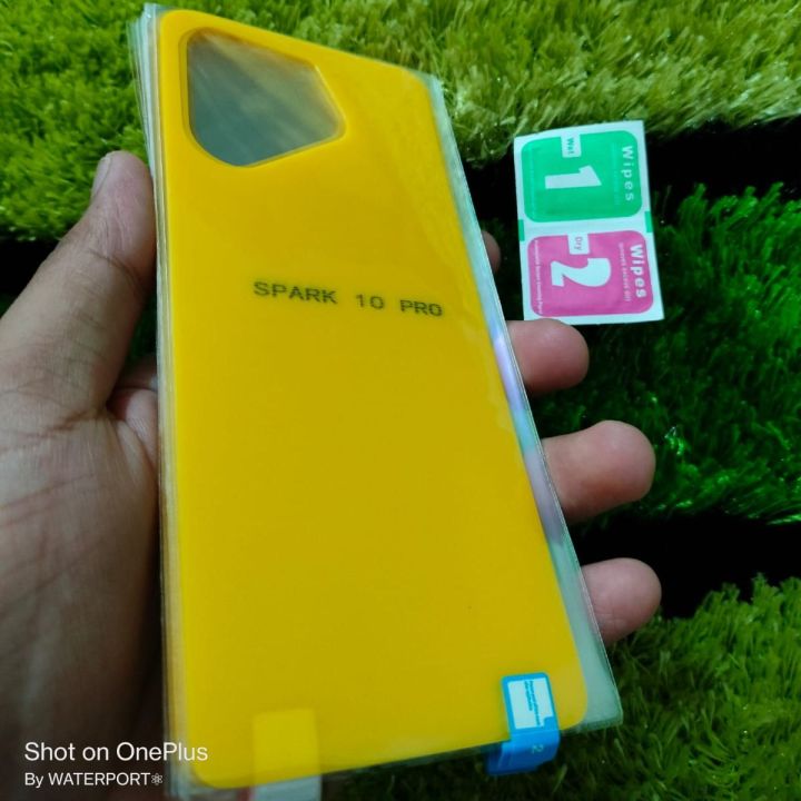 Tecno Spark 10 Pro Back Poly Sticker Crystal Clear Transparent For ...