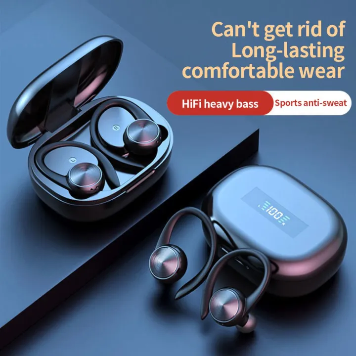 【Sell-Well】 Sports -Compatible Headphones with Mic IPX5 Waterproof Ear ...