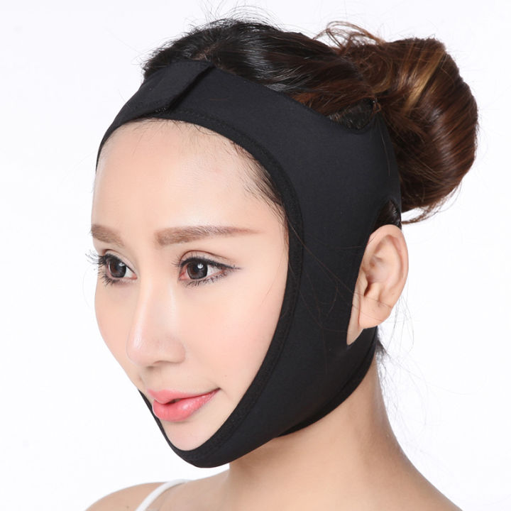 Elastic Face Slimming Bandage V Line Face Shaper Women Chin Cheek Lift ...