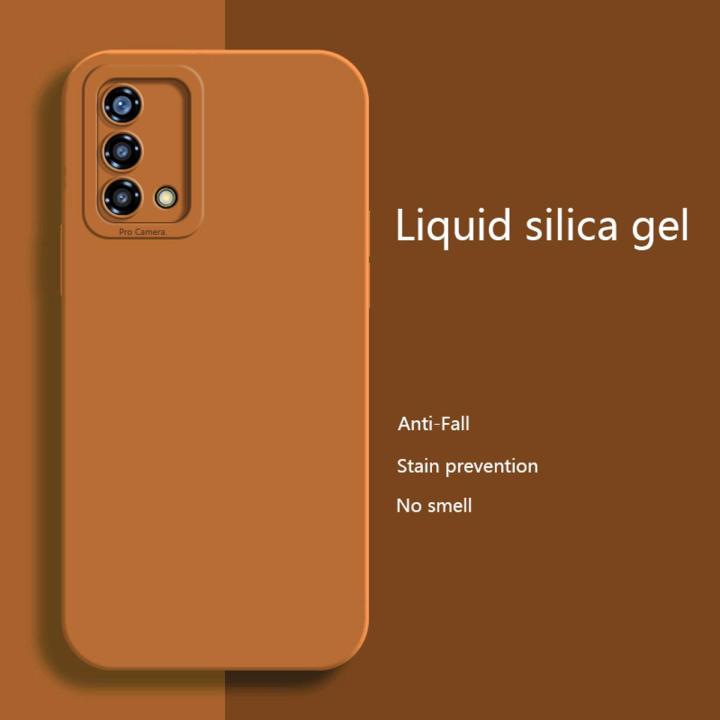 Olige Case For OPPO A95 Case Liquid Silicone Matte Shockproof Camera ...