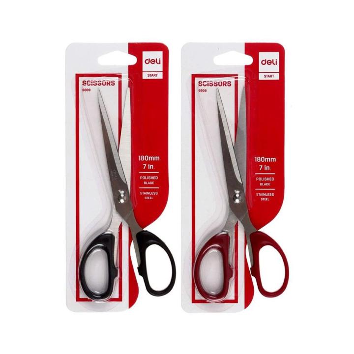 Deli Stationery Scissors, 6009, Big size 7 Inch | Daraz.com.bd