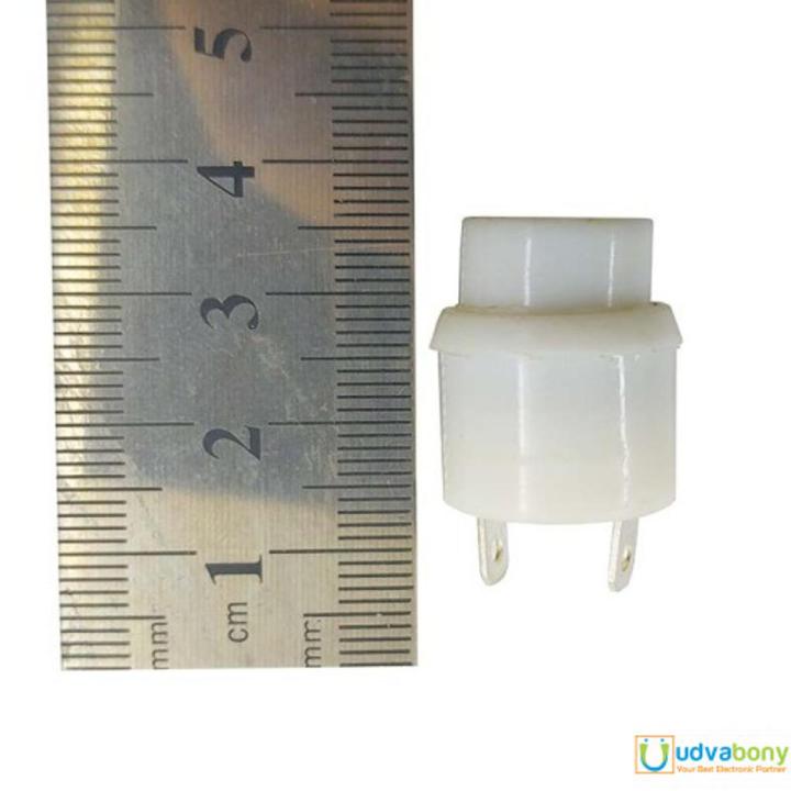 2Pcs- White Round Momentary 2 Pin Push Button Switches AC 250V 6A 2 ...