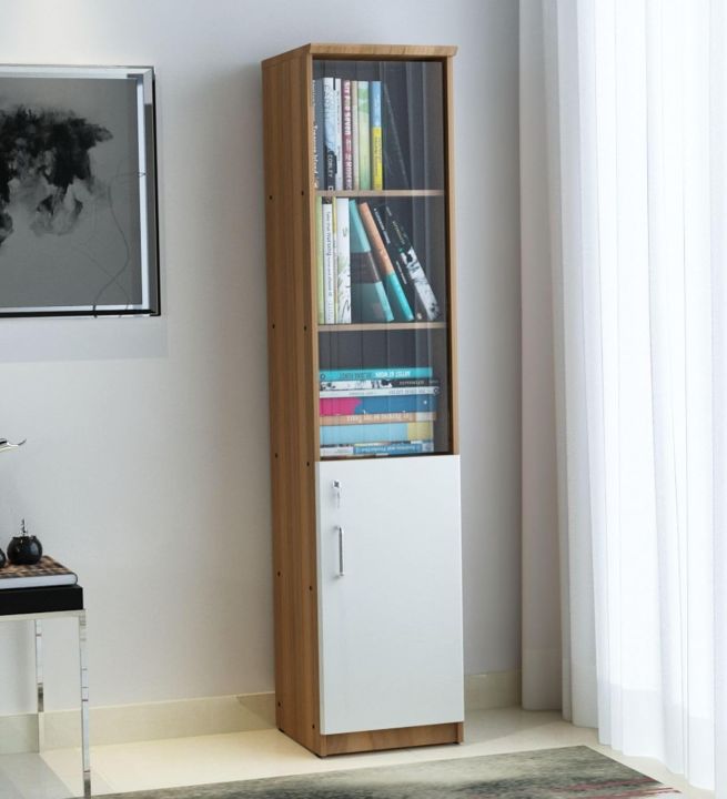 Vivaldi Bookshelf with Glass Door, Bookshelf for Home Library, Crockery ...