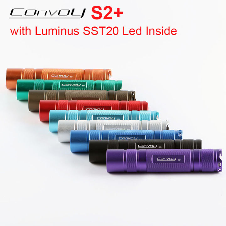 Convoy S2 Plus Flashlight SST20 7135*8 12 Groups Linterna Portable ...