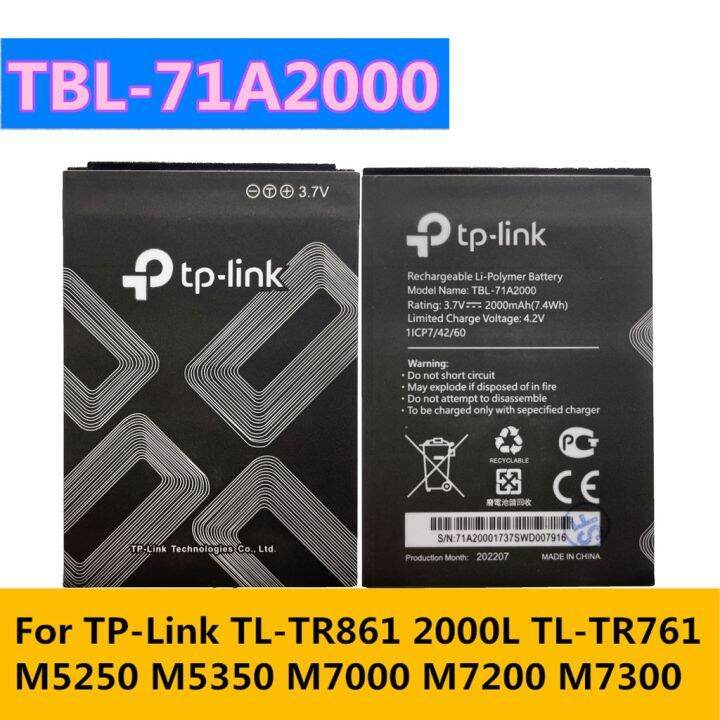 Battery For TP-Link TBL-71A2000 M5250 M5350 M7200 M7300 M7000 4G LTE ...