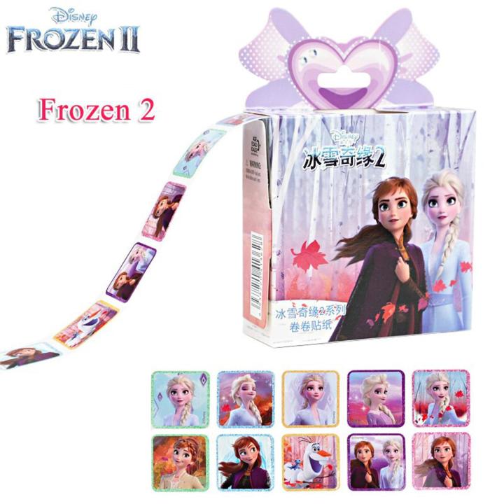 【happy one】200 Sheets Box Disney Frozen Elsa Anna Rolls Sticker ...