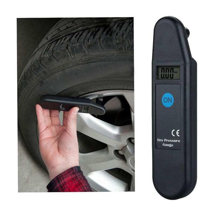 Portable Auto Vehicle Digital Tire Gauge Tester Tool LCD Digital meter ...