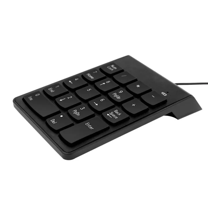 18 Keys Numeric Keypad Wired USB Number Numeric Keyboard For Laptop ...