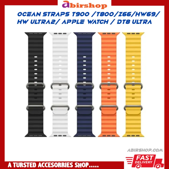Watch Straps Ocean Straps For T900 Ultra/TY800 Ultra/Z66 Ultra/ Hw 69 ...