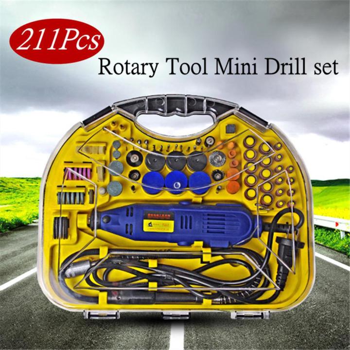 Dremel Mini Drill AC 220V 180W 211Pcs Electric Power Tools Dremel ...