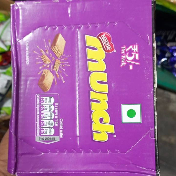 Milk Chocolate Munch Crunchilicious 32 PC Box Per Pack 8.9gm main box ...