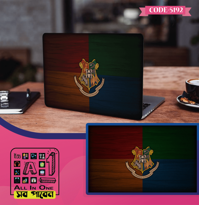 Hogwarts Design Laptop Sticker | Daraz.com.bd