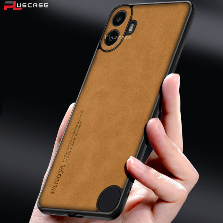 PlusCase for Nothing CMF Phone 1 5G Soft Frame PU Leather Slim Matte ...
