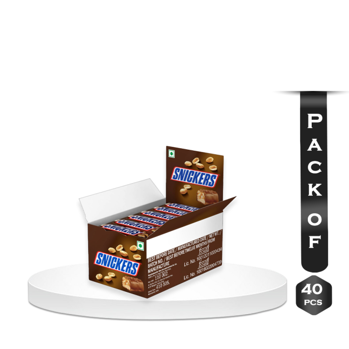 Snickers Chocolate (Indian) 12gm - 40Pcs Box | Daraz.com.bd