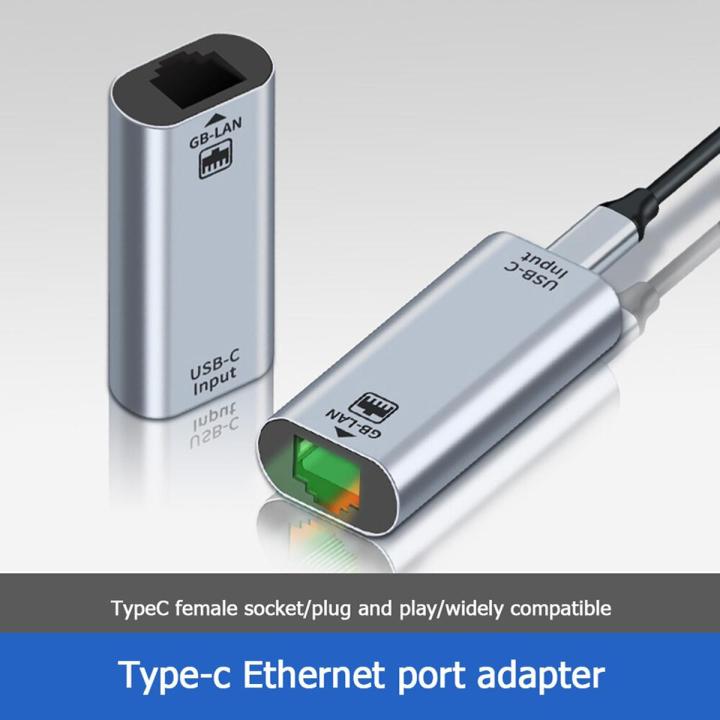 【VisioN Shop】USB Type C to ETHERNET LAN Network RJ45 Adapter Converter ...