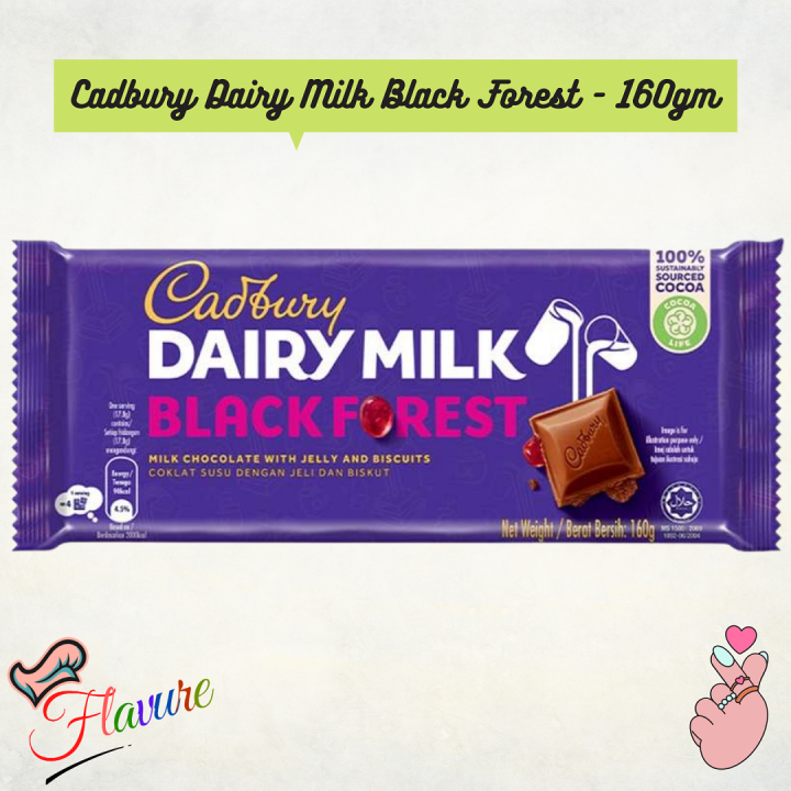 Cadbury Dairy Milk Black Forest - 160gm (Malaysia) | Daraz.com.bd