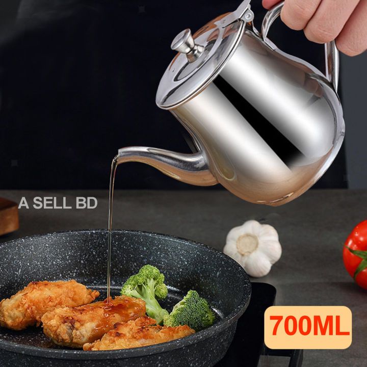 Filter screen oil kettle stainless steel household wine kettle anser ...