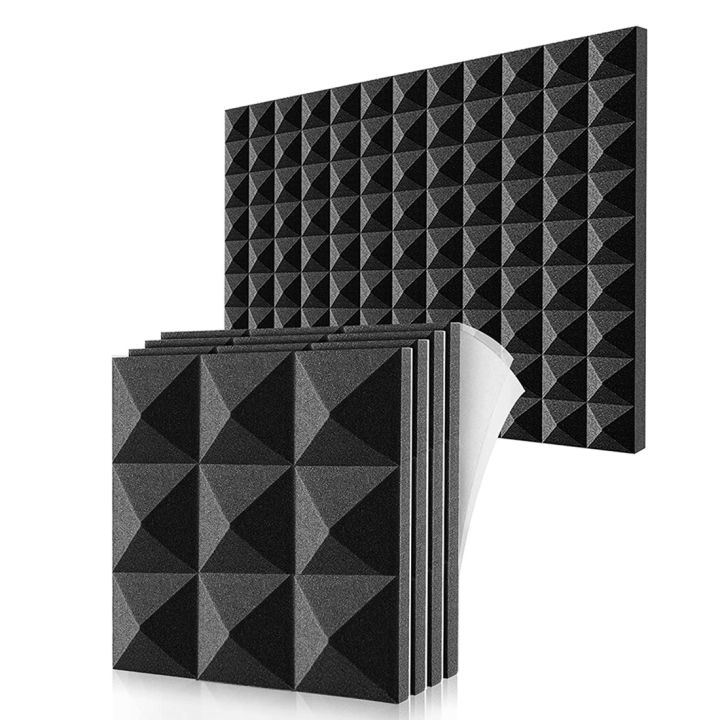 【Bestseller】 12 Pieces Acoustic Foam Board,Self-Adhesive Sound-Proof ...