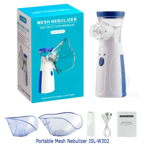 Portable Mini Handheld Mesh Nebulizer Machine/ Ultrasonic Steam Inhaler ...