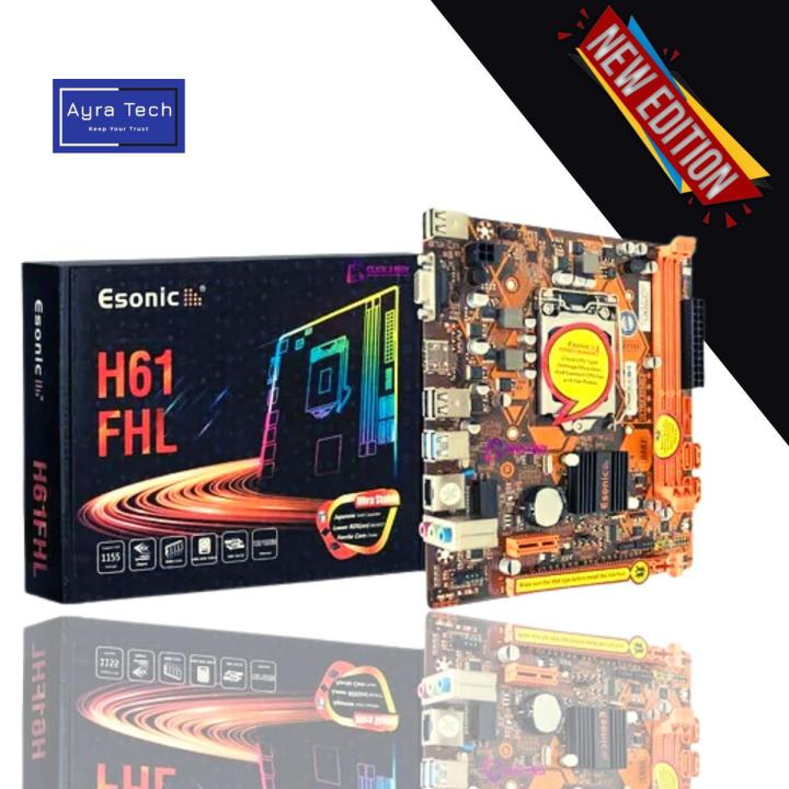 Esonic H61-FHL DDR3 Motherboard For Intel Core i3/i5/i7 2nd/3rd Gen Processor With 01 Year ...