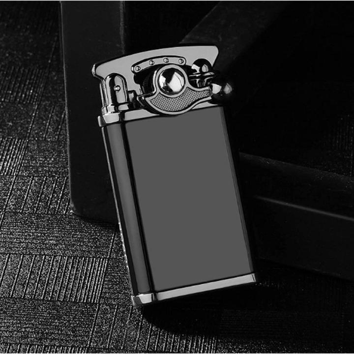 Retro Rocker Cigarete Lighter Torch Refillable Butane Metal Lighter ...