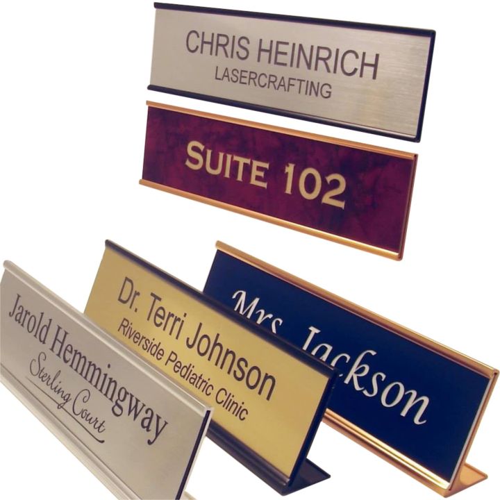 Metal Nameplate Table Desk with print | Daraz.com.bd