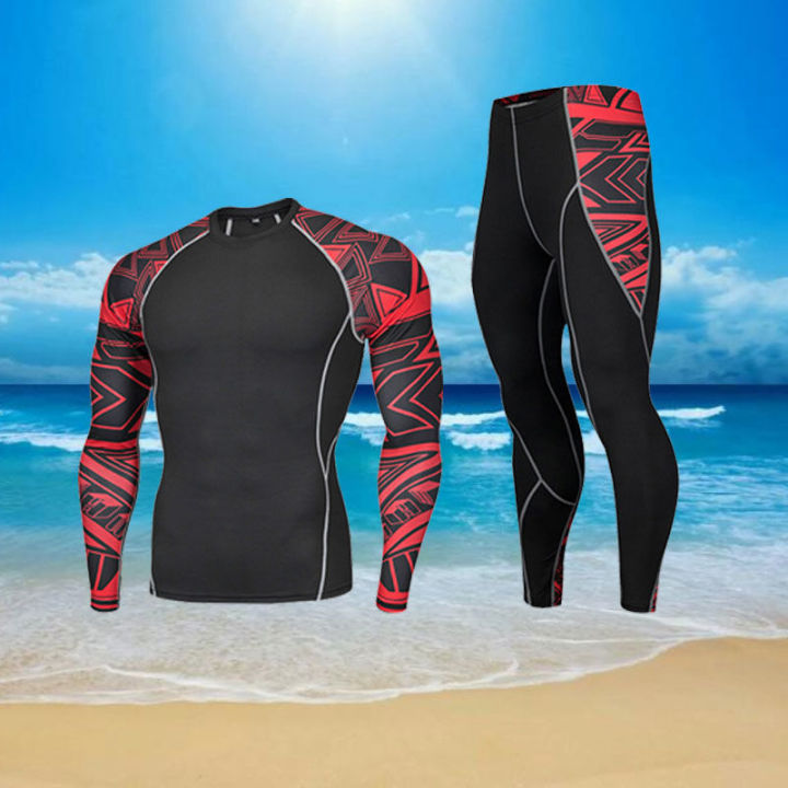 Swimsuit Men's Top Swimming Trunks Men's Hot Spring Tight Sun ...