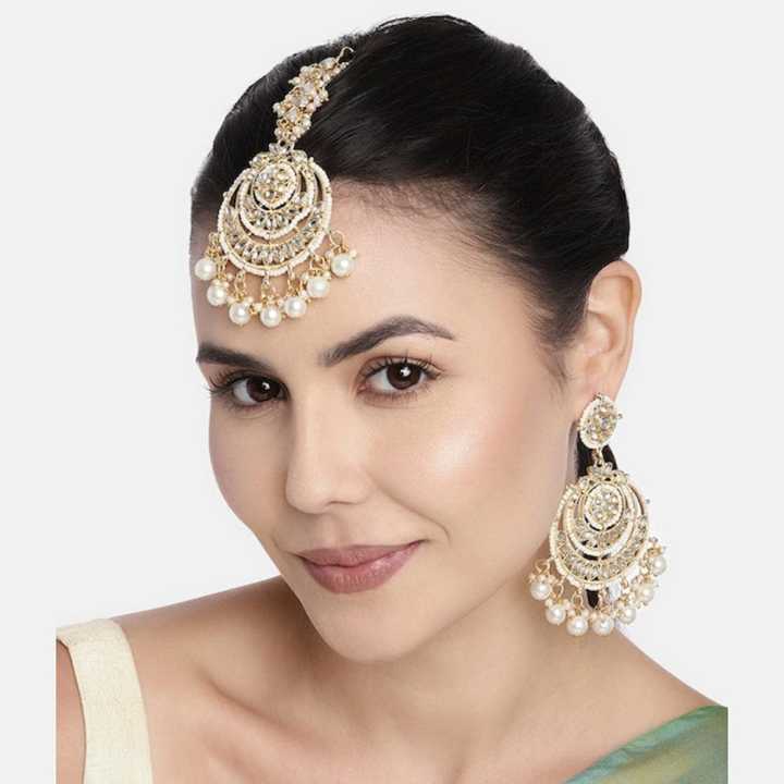 Tikli & Eairring Set Indian d | Daraz.com.bd