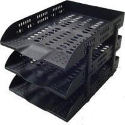 deli 9217 3 Layer Plastic Paper Tray, Black | Daraz.com.bd