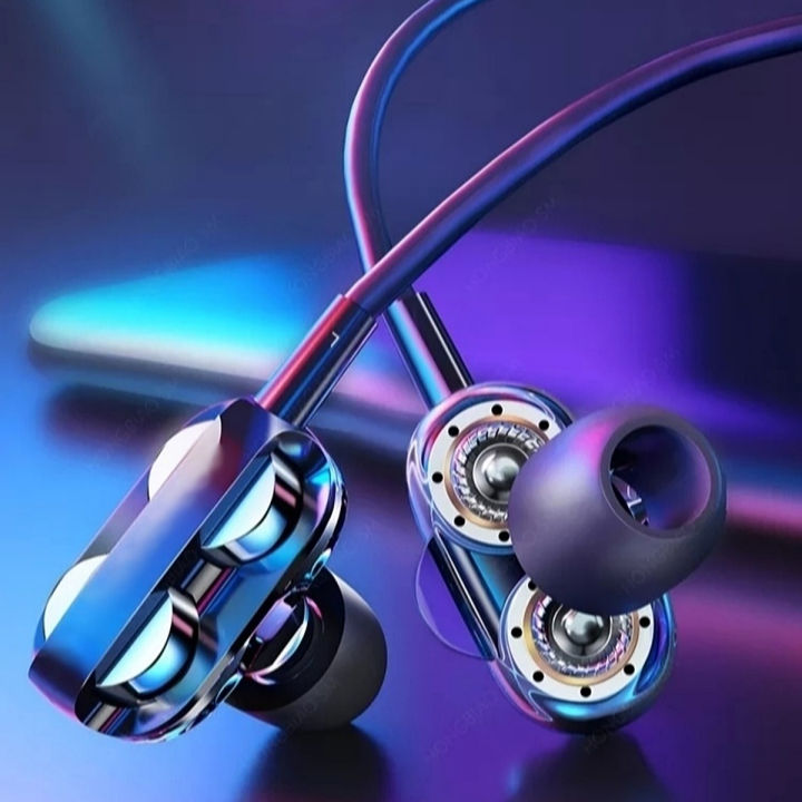 Twin Horn Gaming Earphone Super Bass Headset With 3.5Mm Plug ...