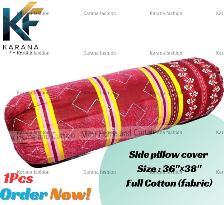 Premium quality cotton side pillow cover 38" by 32 " standard size ...