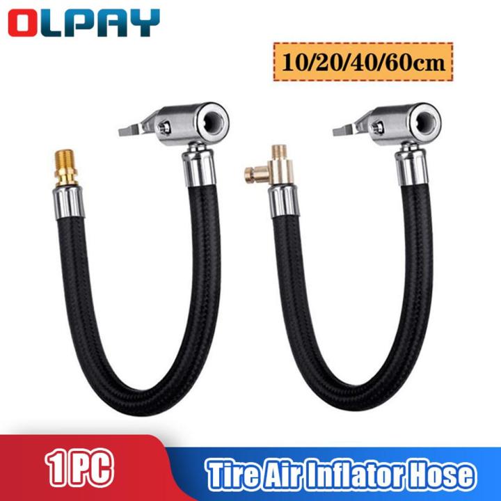 Car Tire Air Inflator Hose Inflatable Pump Extension Tube Adapter Twist ...