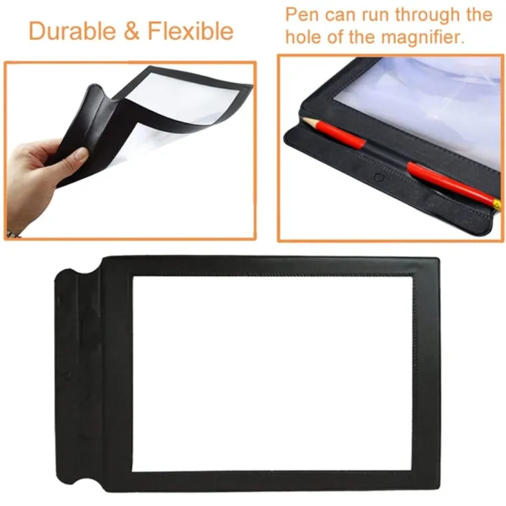 Fresnel Lentes Magnifier A4 Lenses Large Sheet Magnifier Handheld 3X ...
