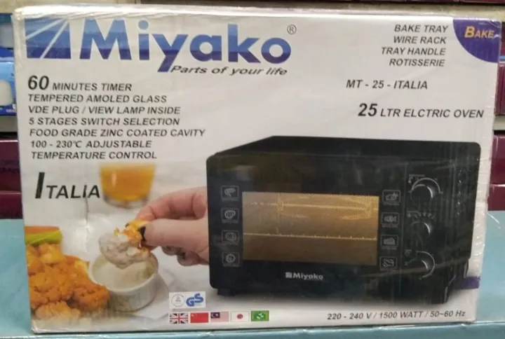 25 Liter Miyako Electric Oven MT-25-ITALIA | Daraz.com.bd