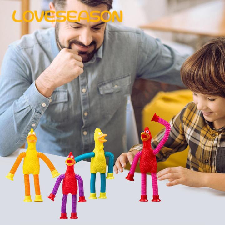 Telescopic Chick Sensory Toy Stress-relieving Led Telescopic Tube Chick ...