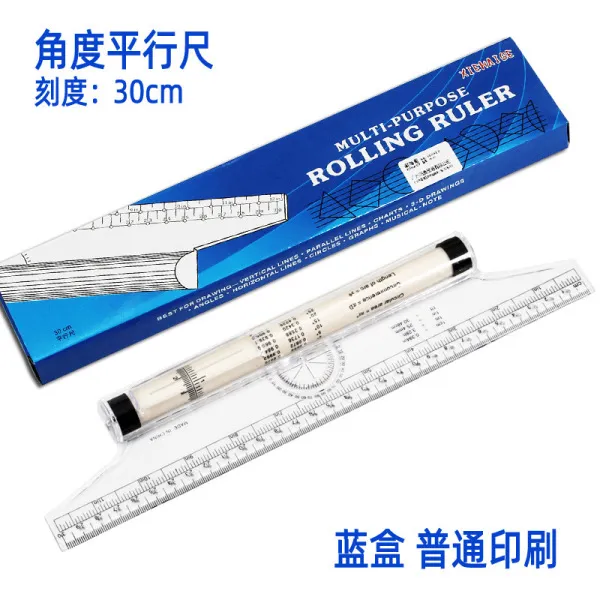 New Tranparent Parallel Roller Ruler High Quality 15/30CM Platic ...