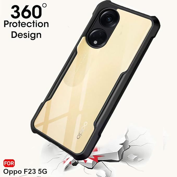OPPO F23 5G Protective Black Border Crystal Clear Xundd Mobile Back ...