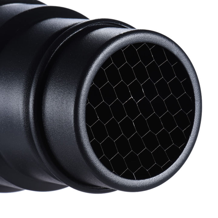Andoer Conical Snoot Light Modifier w/ 50 Degree Honeycomb Color Filter ...