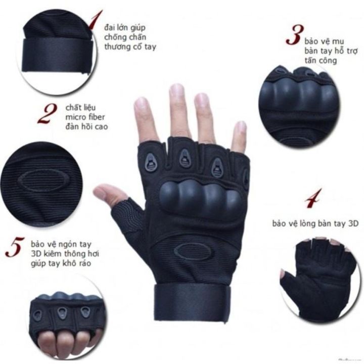Oakley Half Finger Gloves/Fingerless Gloves/Motorcycle Gloves/ Hand ...