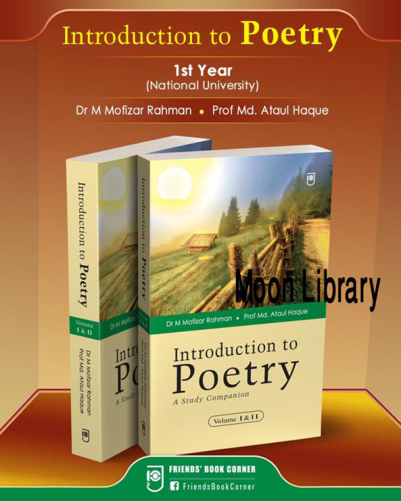 Honours 1st Year Introduction to Poetry Vol I & II for English ...